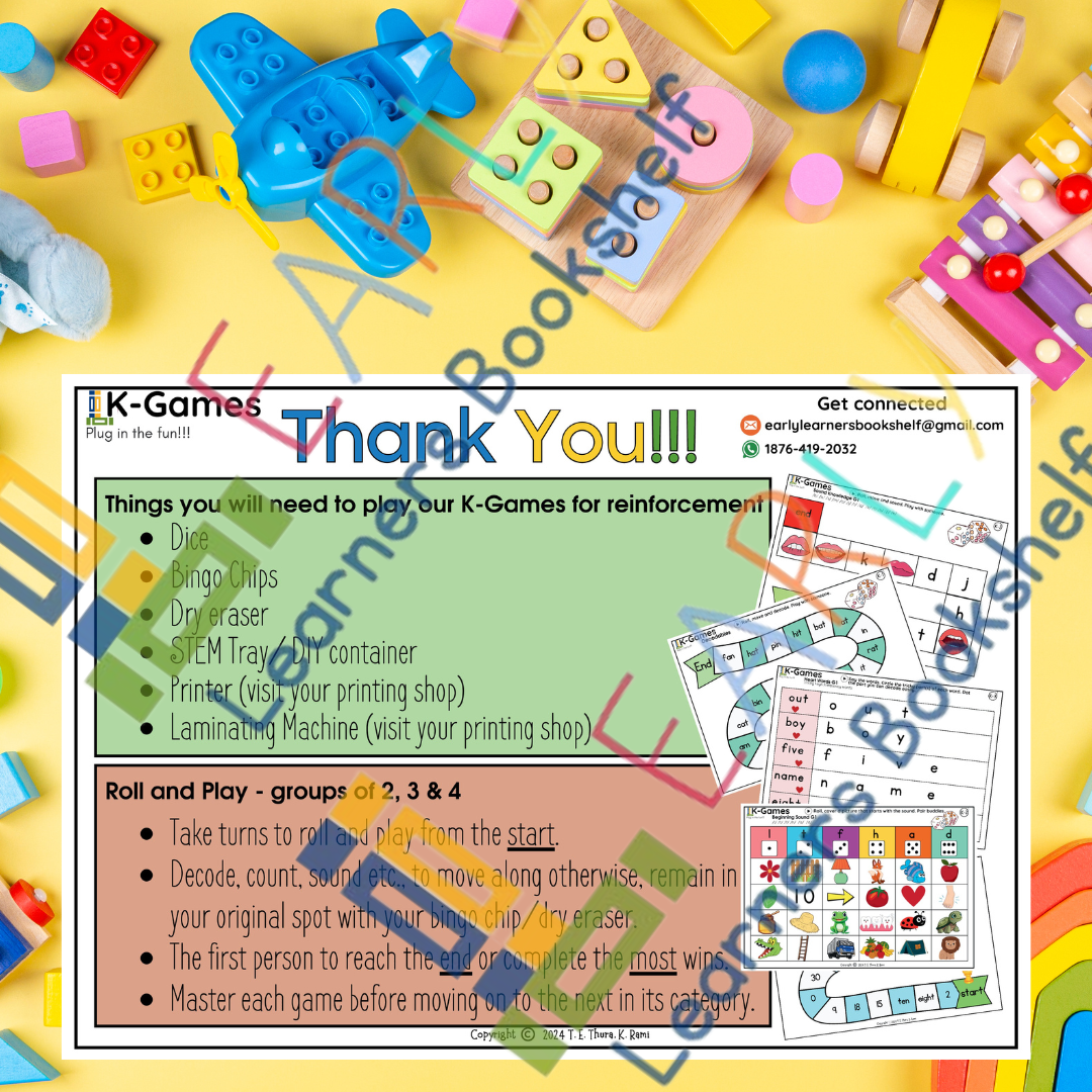 Age 3 K-Games – Early Learners Bookshelf Publishing